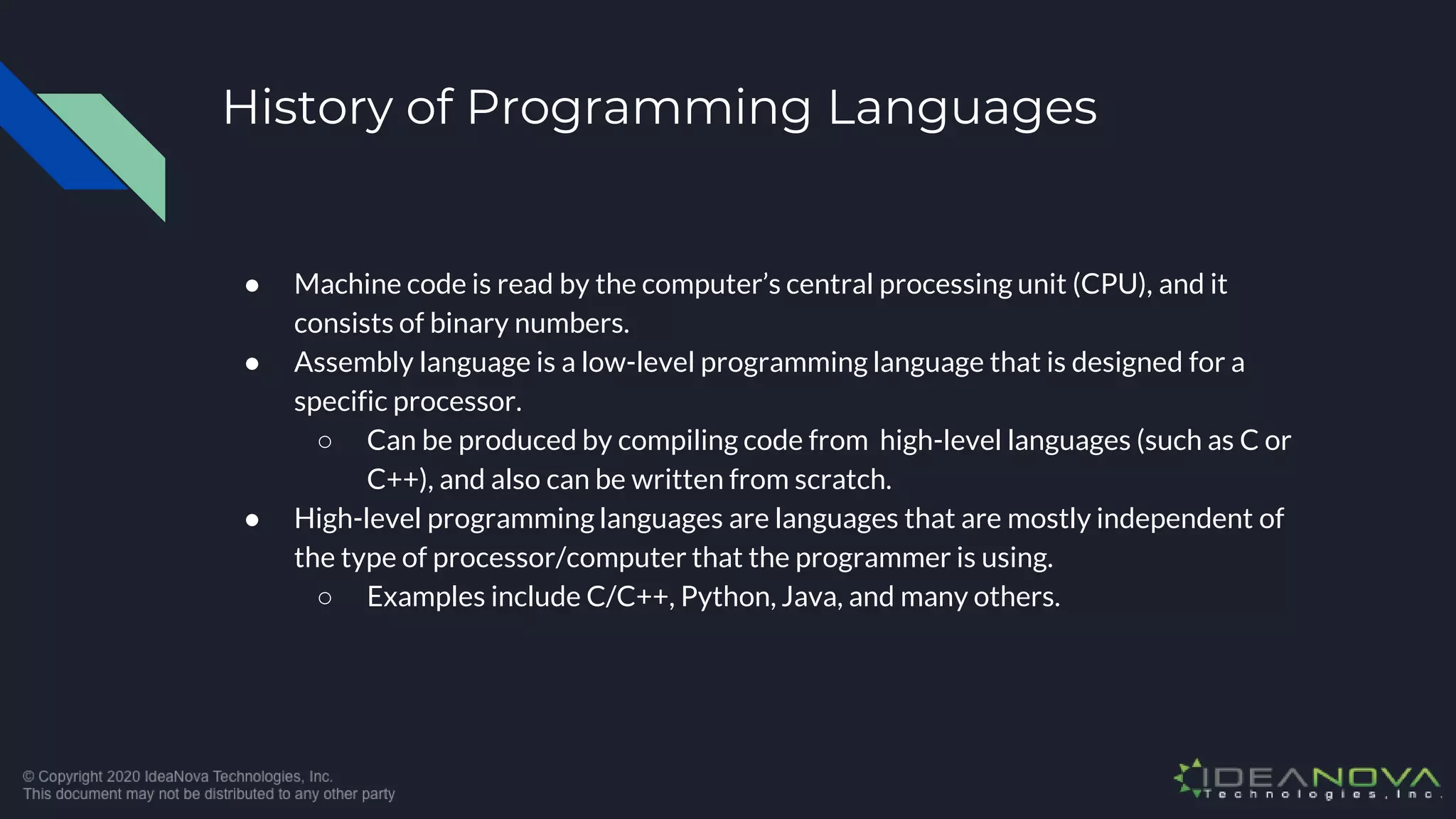 Programming Languages of Importance in Modern Academics & Industries | PPT