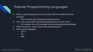 Programming Languages of Importance in Modern Academics & Industries | PPT
