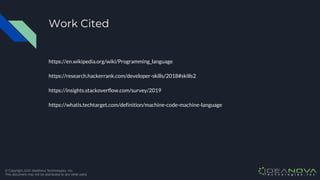 Programming Languages of Importance in Modern Academics & Industries | PPT