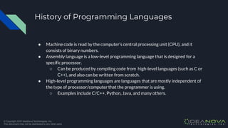 Programming Languages of Importance in Modern Academics & Industries | PPT