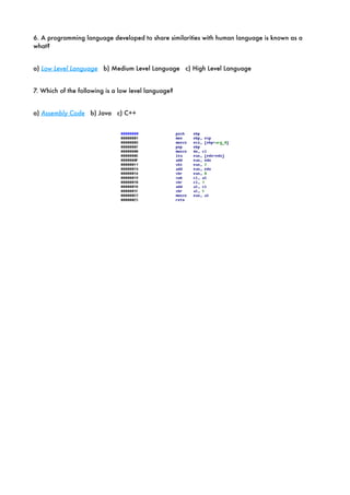 Programming languages pdf | PDF | Programming Languages | Computing