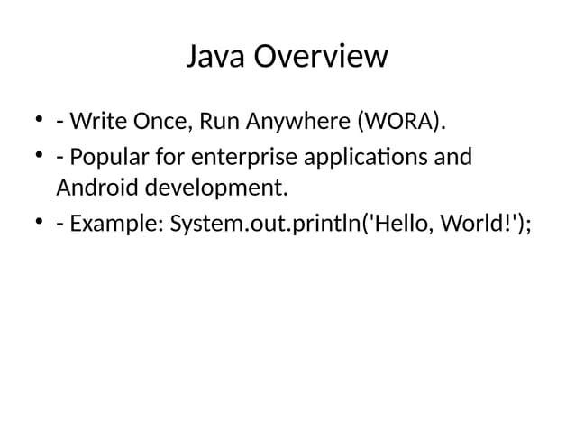 Programming_Languages_Presentation.pptx. | PPT