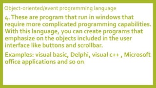 PROGRAMMING LANGUAGES PRESENTATION 7.pptx