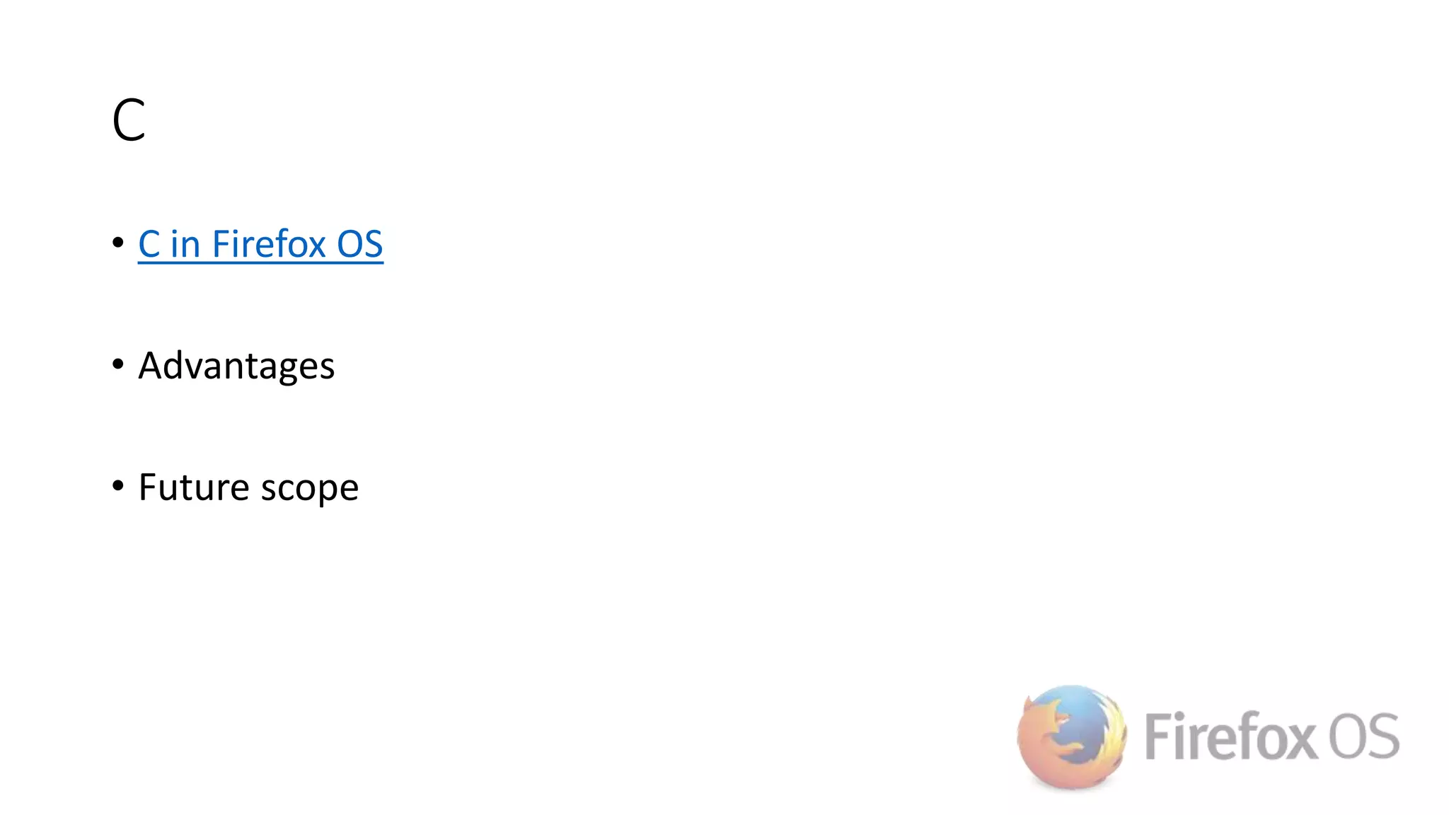 Programming languages used in Firefox OS | PPTX