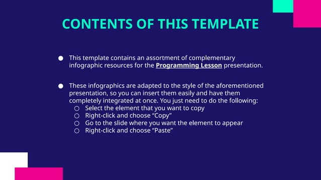 Programming Lesson Infographics by Slidesgo.pptx