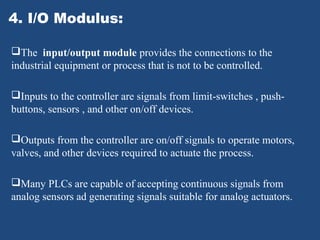 Programming logic controllers (plc) | PPT