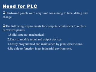Programming logic controllers (plc) | PPT