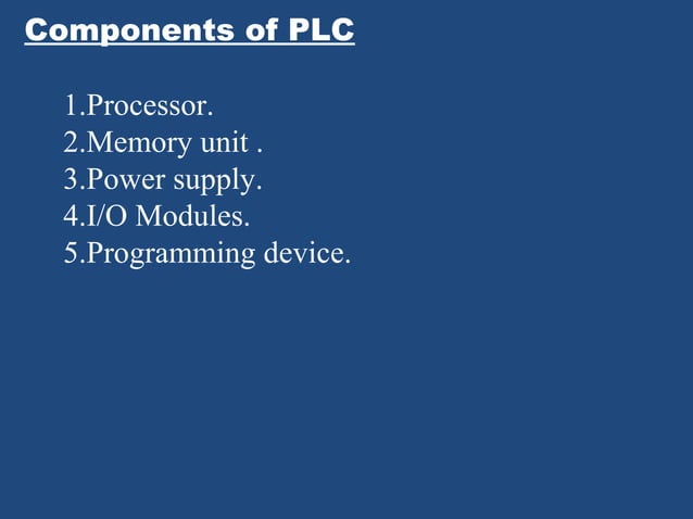 Programming logic controllers (plc) | PPT Programming logic controllers (plc) | PPT