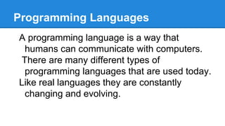 Programming Merit Badge Slide Show | PPTX