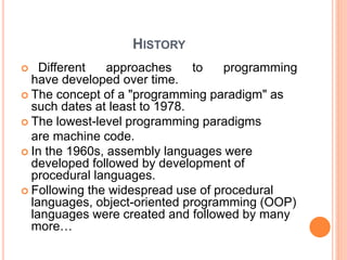 Programming paradigm | PPTX