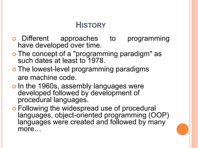 Programming paradigm | PPTX