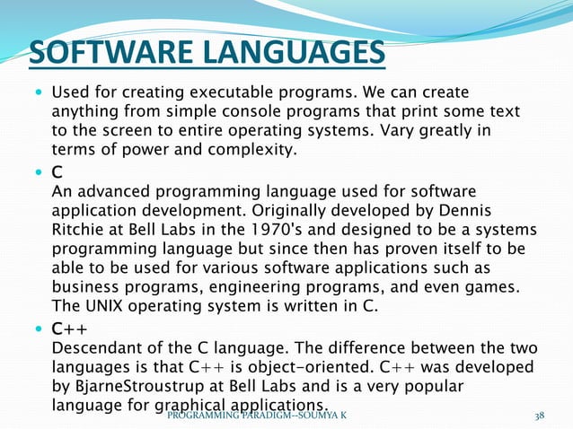 Programming paradigm | PPT
