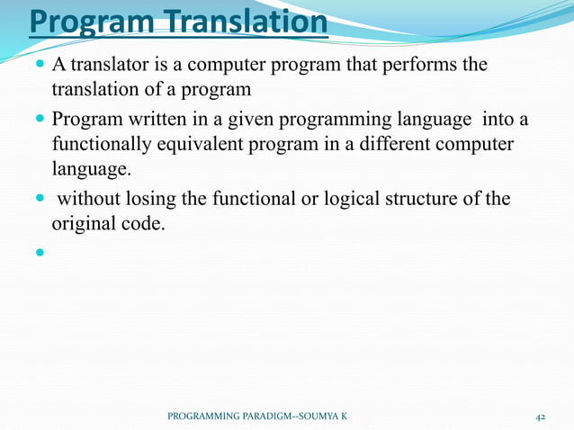 Programming paradigm | PPT