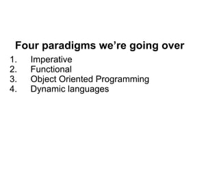 Programming Paradigms | PDF
