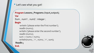 Programming paradigms c1 | PPT