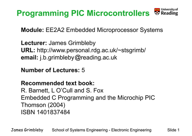 Programming pic microcontrollers | PDF | Computer Peripherals | Computing