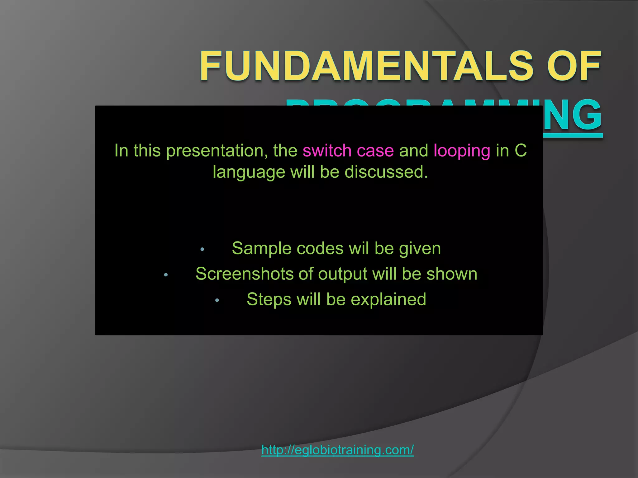 Programming ppt files (final) | PPT Programming ppt files (final) | PPT