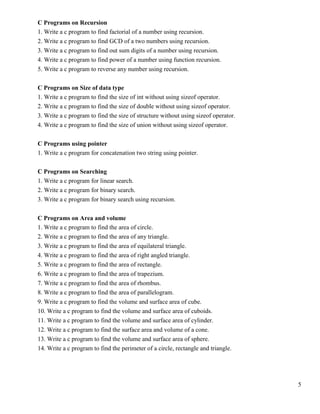 Programming Practice Questions_C | PDF