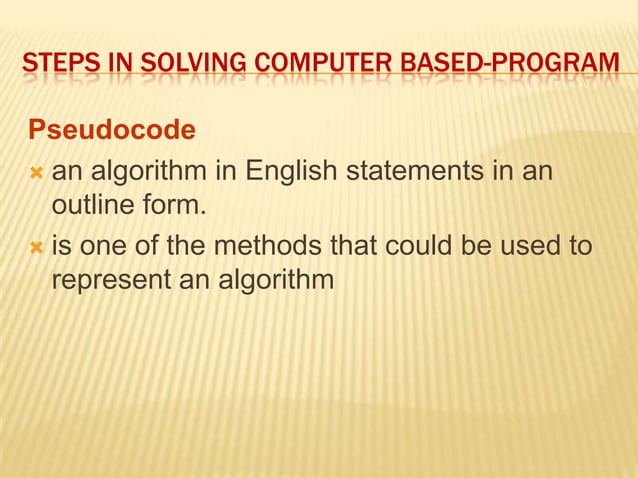 Programming preparation_stepping Algorithm | PPT