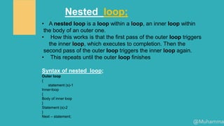 Loops in c++ programming language | PPTX