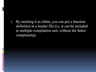 inline function | PPT