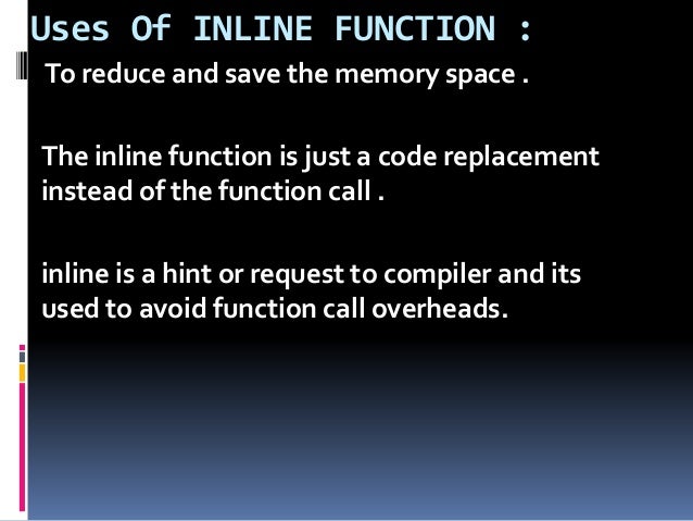 inline function