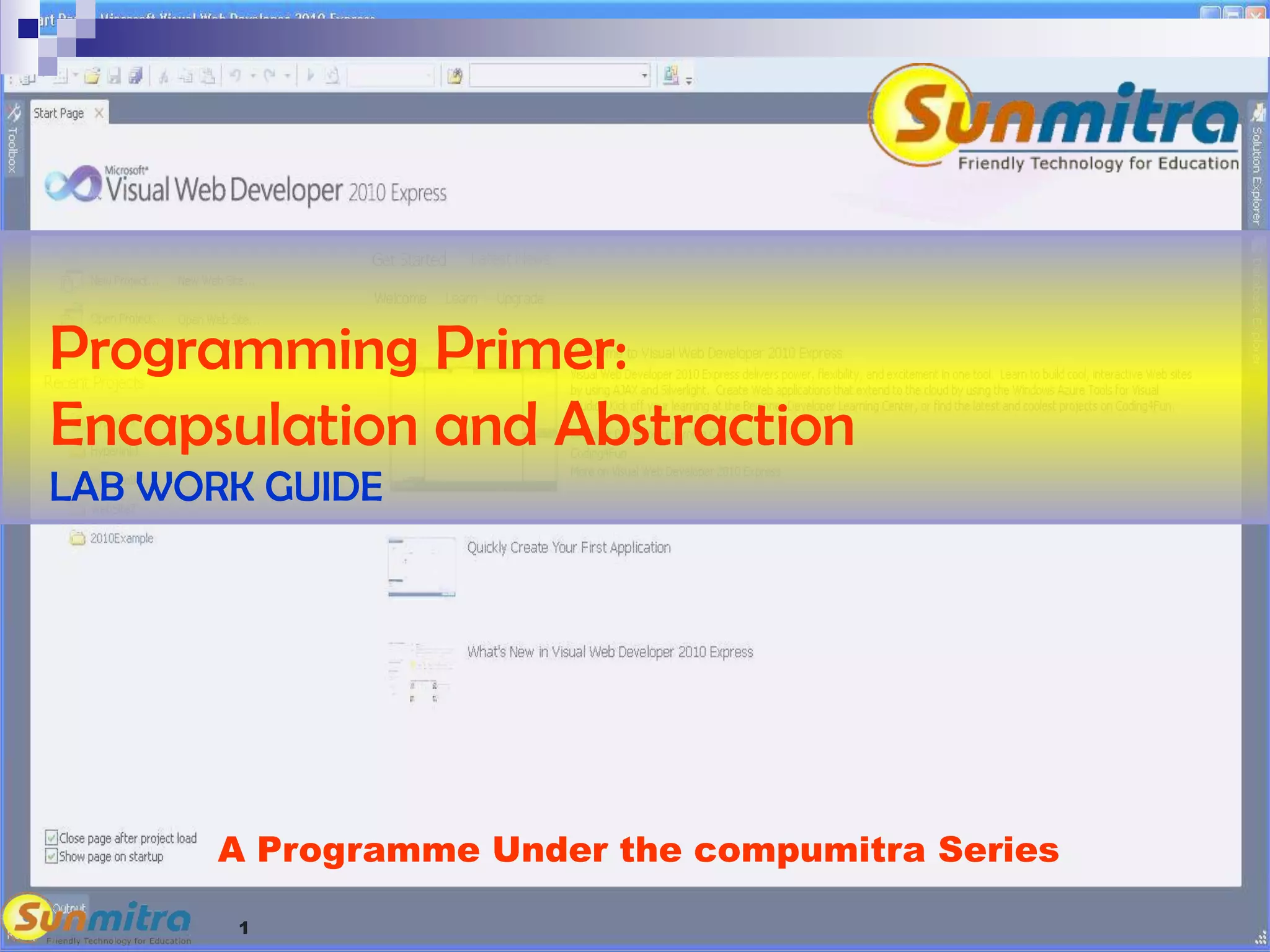 Programming Primer Encapsulation Cs Ppt 0017