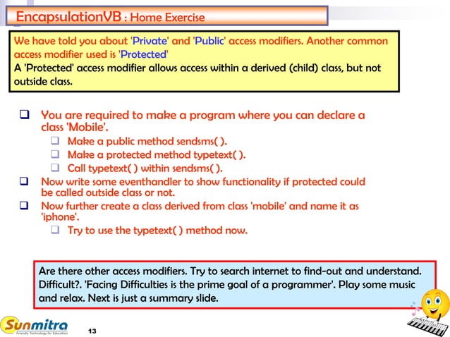 Programming Primer Encapsulationvb Ppt 5740