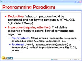 ProgrammingPrimerAndOOPS | PPT