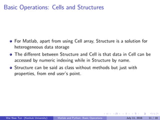 Matlab and Python: Basic Operations | PDF | Programming Languages | Computing