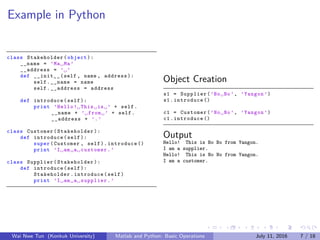 Matlab and Python: Basic Operations | PDF | Programming Languages | Computing
