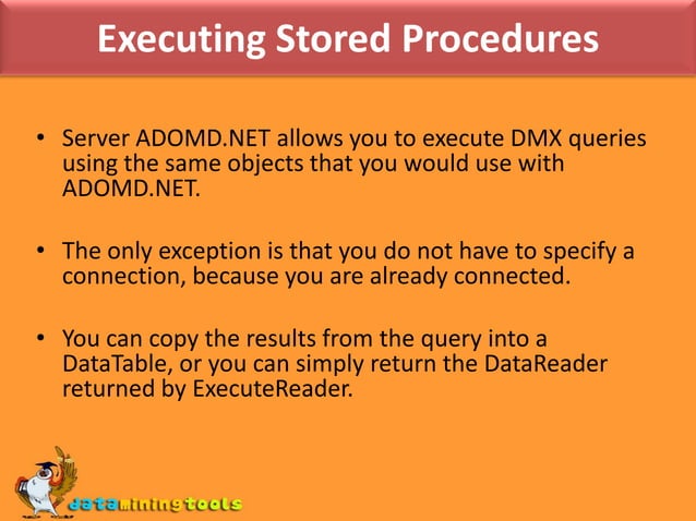 MS SQL SERVER: Programming sql server data mining | PPT