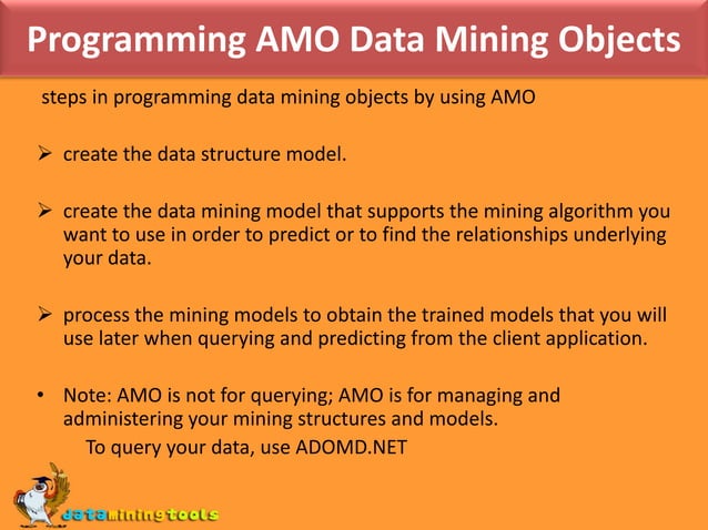 Ms Sql Server Programming Sql Server Data Mining Ppt