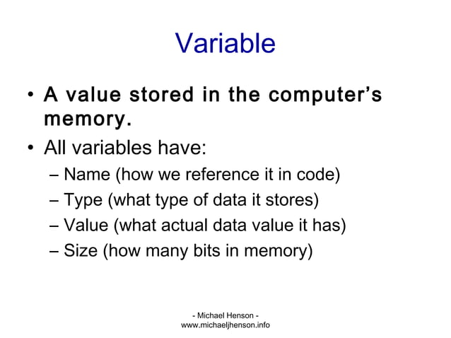 Programming Terminology | PPT