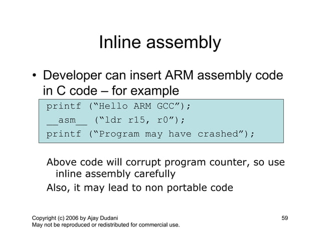 Programming The Arm Microprocessor For Embedded Systems | PPT