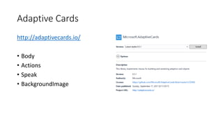 Programming the Microsoft Bot Framework | PPT