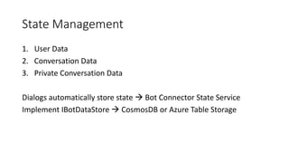 Programming the Microsoft Bot Framework | PPT
