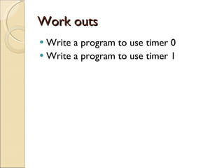Programming timers | PPT