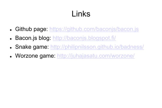 FrontendLab: Programming UI with FRP and Bacon js - Вячеслав Ворончук | PPT