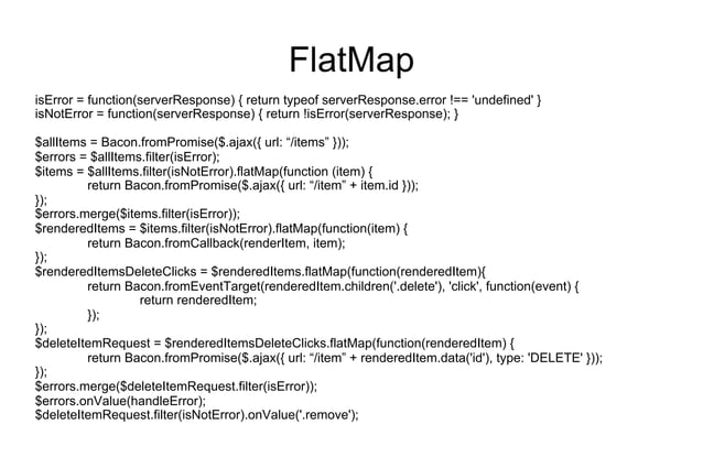 FrontendLab: Programming UI with FRP and Bacon js - Вячеслав Ворончук | PPT
