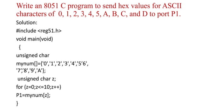 Introduction to Embedded system programming using 8051 | PPT Introduction to Embedded system programming using 8051 | PPT