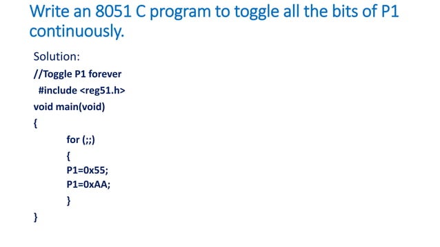 Introduction to Embedded system programming using 8051 | PPT
