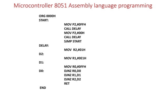 Introduction to Embedded system programming using 8051 | PPT