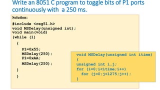 Arithmetic and Logic instructions in Embedded C | PPTX