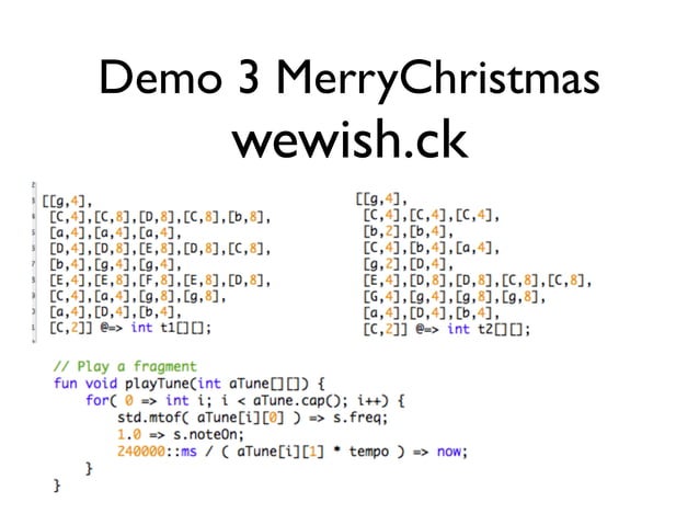 Programming with ChucK | PPT