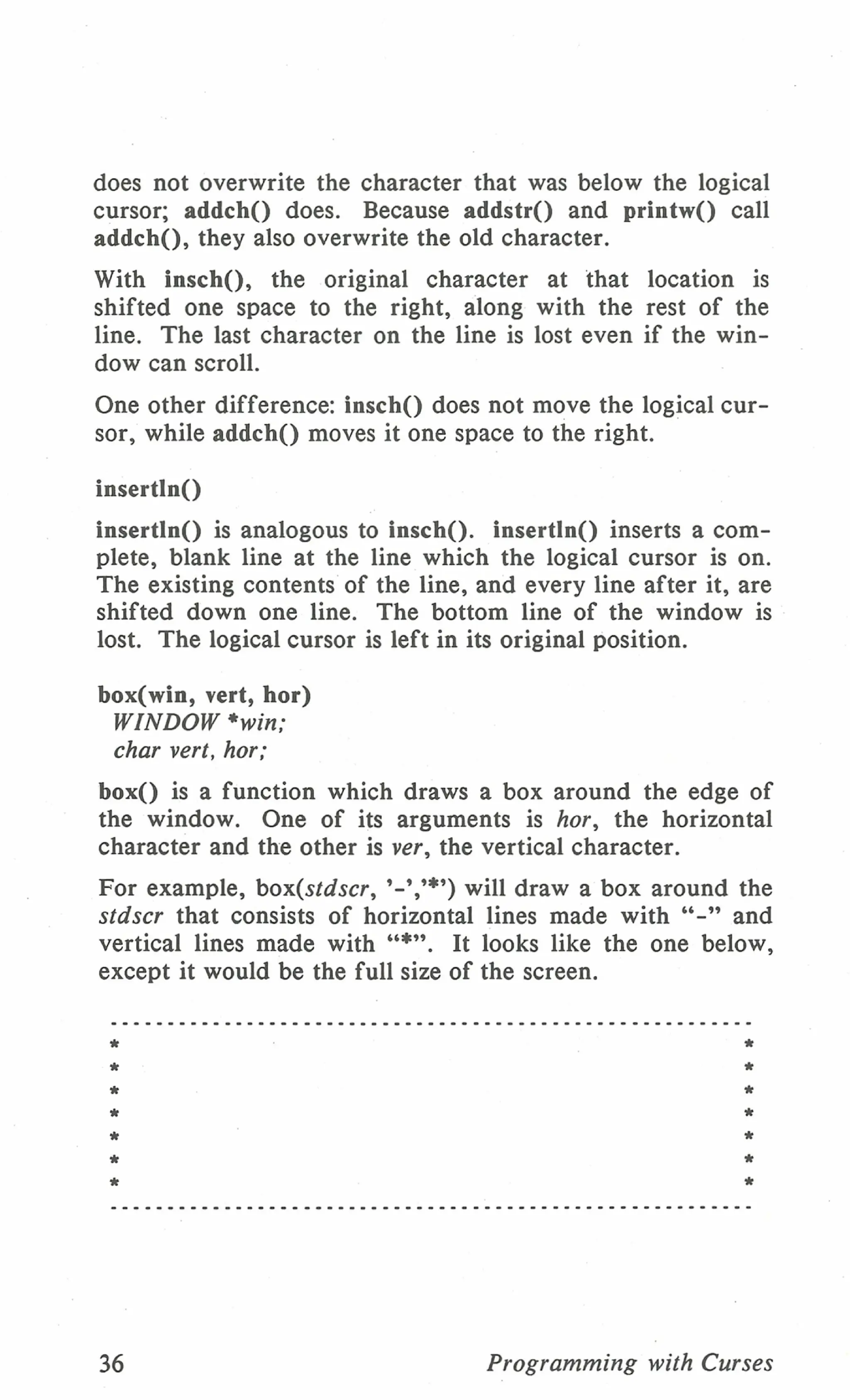 Programming with curses C programming language Unix Systems | PDF