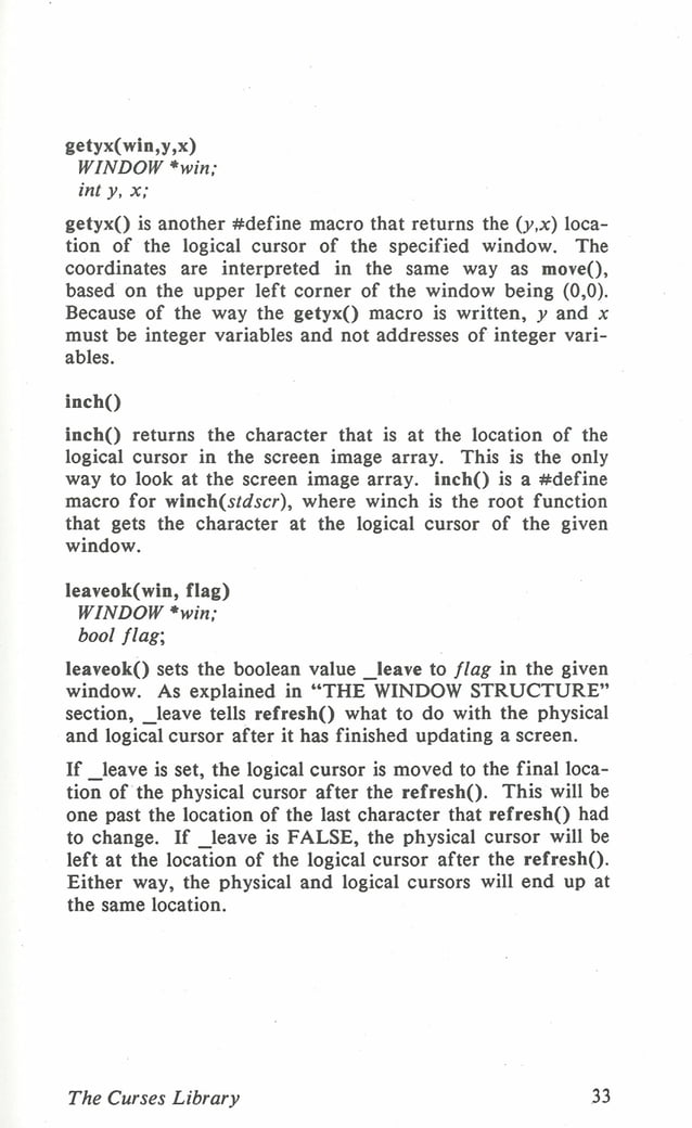 Programming With Curses C Programming Language Unix Systems Pdf