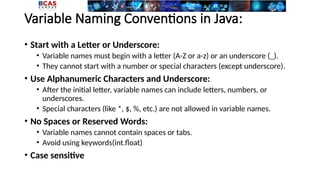 Programming with JAVA language presentation.pptx | Programming Languages | Computing