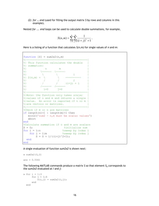 Programming withmatlab | PDF