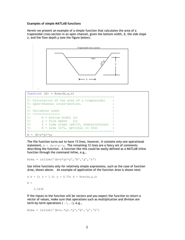 Programming withmatlab | PDF